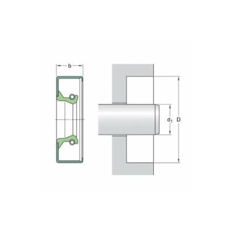 Cr-Skf Type CRW1 Small Bore Radial Shaft Seal, 120 mm ID x 150 mm OD ...
