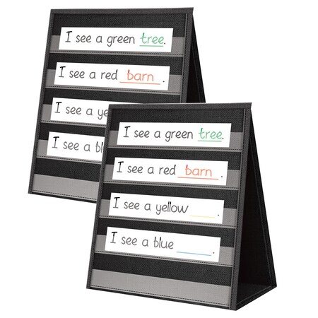 Teacher Created Resources Black Desktop Pocket Chart, 15-1/2in. x 12in ...