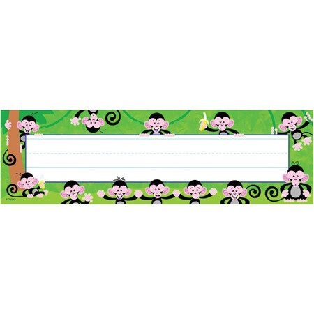 Trend Enterprises Monkey Mischief® Desk Toppers® Name Plates, 36 Pieces ...