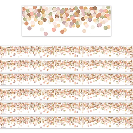 Teacher Created Resources Calming Confetti Straight Border Trim, 72PK ...
