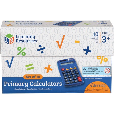 Learning Resources Primary Calculator, Set of 10 0038 | Zoro