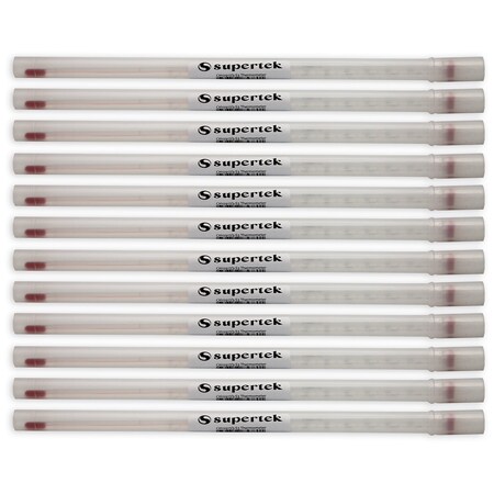 Supertek Lab Thermometer, Red Liquid, -20-110C/0-230F, Partial, 12PK ...