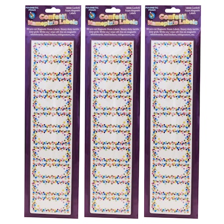 Ashley Productions Magnetic Die-Cut Small Foam Labels, Confetti, PK90 ...
