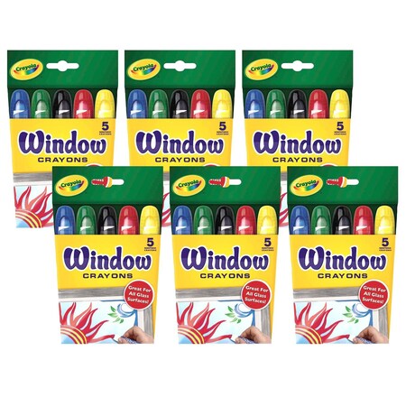 Crayola Washable Window Crayons, PK30 BIN529765 | Zoro