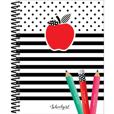 Schoolgirl Style Black, White + Stylish Brights Teacher Planner 105029 ...