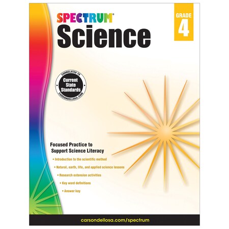 Spectrum Science Workbook, Grade 4, Paperback 704617 | Zoro