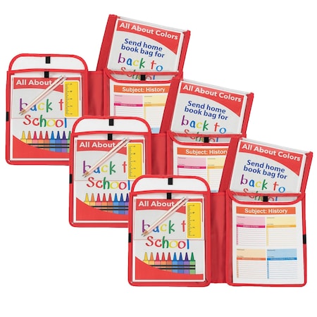 C-Line Products Homework Connector Folder, Red, PK3 33004 | Zoro