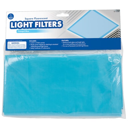 Educational Insights Classroom Light Filters, 2ft. x 2ft., Tranquil ...