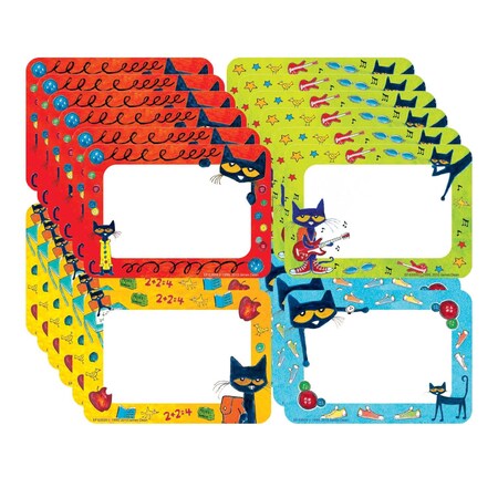 Edupress Pete the Cat Name Tags/ Labels, PK216 TCR63939 | Zoro