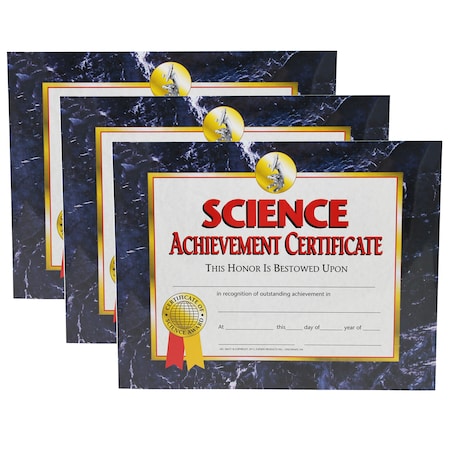 Hayes Science Achievement Certificate, PK90 VA571 | Zoro