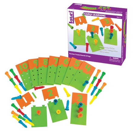 Lauri Number Puzzle Boards & Pegs 2447 | Zoro