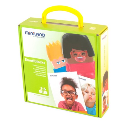 Miniland Educational Emotiblocks, Interchangable Emotion Blocks, 18 ...