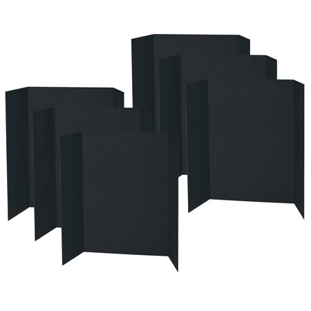 Pacon Presentation Board, Black, Single Wall, 48" x 36", PK6 3766 | Zoro
