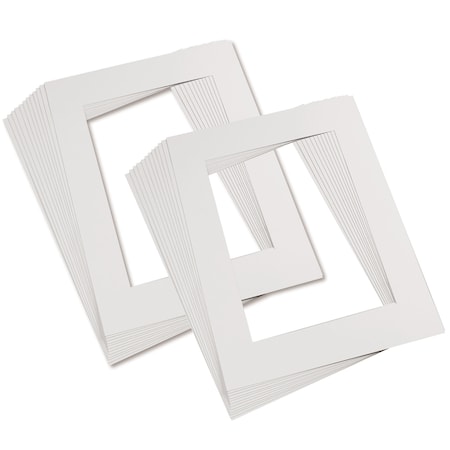 Pacon Pre-Cut Mat Frames, for 9 x 12 Art, White, PK24 P0072510 | Zoro