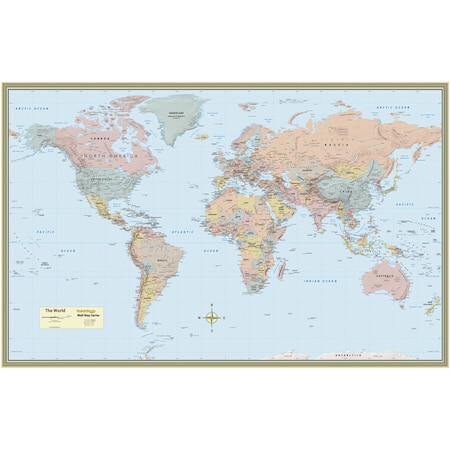 Poster Size Map Of The World