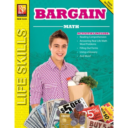 Remedia Publications Bargain Math - Life Skills Math Series REM 5243 | Zoro