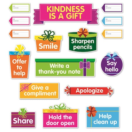 Scholastic Teaching Resources Kindness Is a Gift Bulletin Board 834482 ...