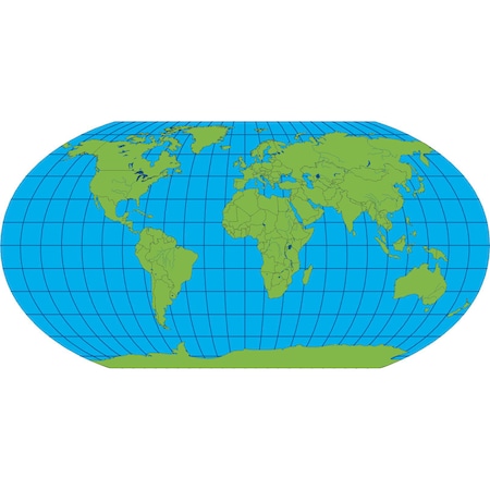 Creative Shapes Etc Unlabeled World Practice Map Notepad, 30 Sheets ...