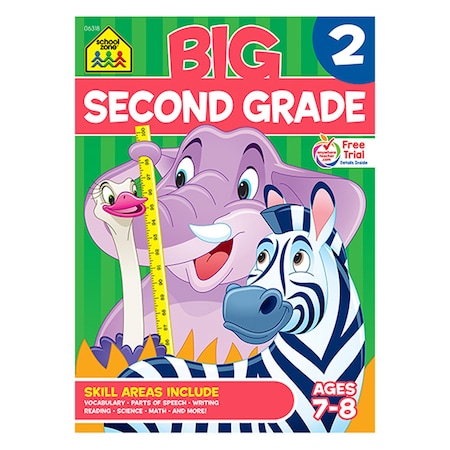 School Zone Publishing BIG Workbook, Second Grade 06318 | Zoro
