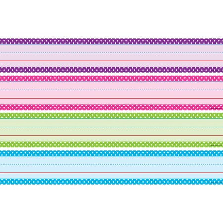 Teacher Created Resources Bright Colors Polka Dots Sentence Strips ...