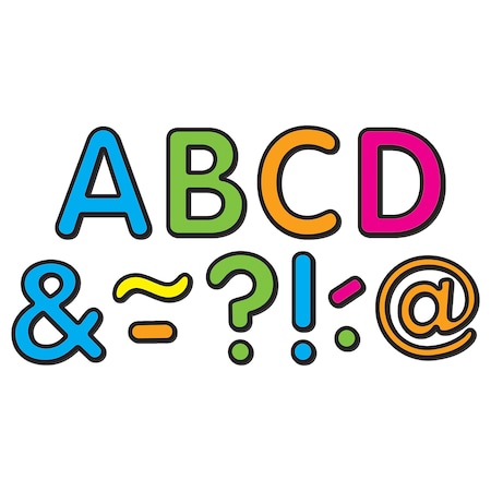 Teacher Created Resources Neon Brights Classic 2 inch Magnetic Letters ...