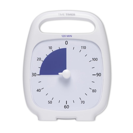 Time Timer Time Timer PLUS® 120 Minute Timer, White TTM120W | Zoro