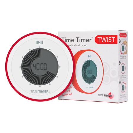 Time Timer Time Timer TWIST® 90 Minute Magnetic Timer TTM31W | Zoro