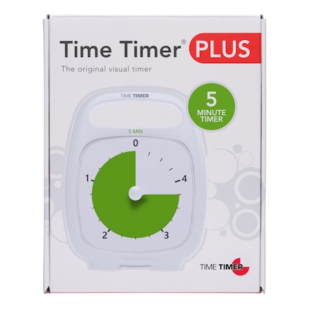 Time Timer Time Timer PLUS® 5 Minute Timer, White TTMTT05W | Zoro