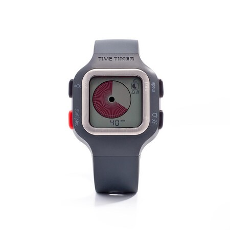 Time Timer Time Timer Watch PLUS®, Watch Timer, Large, Grey TTMTTW8AW ...