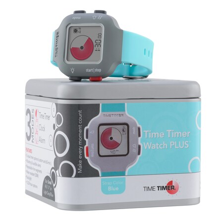 Time Timer Time Timer Watch PLUS®, Watch Timer, Small, Sky Blue ...