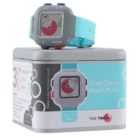Time Timer Time Timer Watch PLUS®, Watch Timer, Small, Sky Blue ...