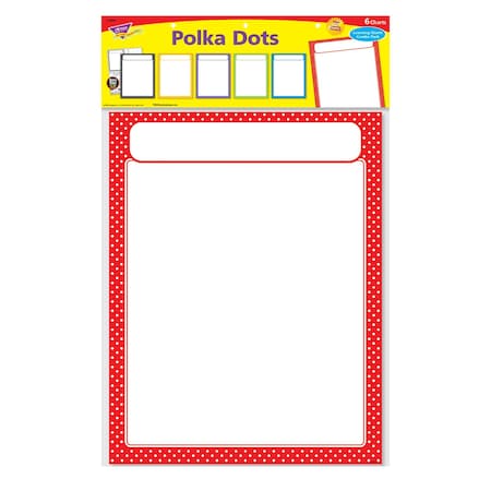 Trend Enterprises Polka Dots Learning Charts Combo Pack, PK6 T38984 | Zoro