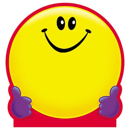 Trend Enterprises Smiley Face Note Pad-Shaped, 50 Sheets Per Pad, PK6 ...