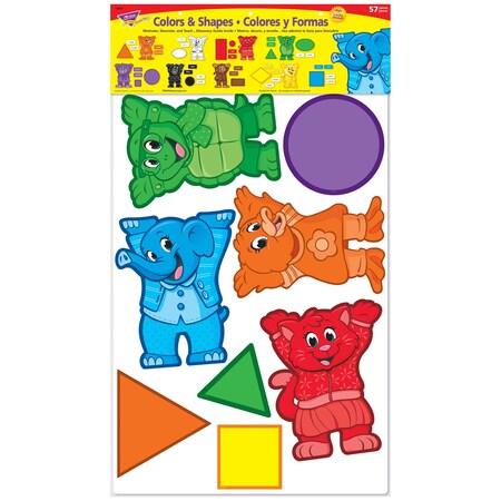 Trend Enterprises Colors + Shapes (EN/SP) Bulletin Board Set T8010 | Zoro