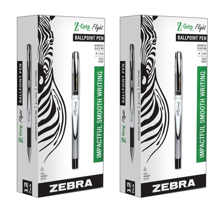 Zebra Pen Z-Grip® Ballpoint Retractable Pen, 1.0mm, Red, 24PK 21810 | Zoro