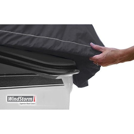 Eevelle Windstorm Boat Cover SKI BOAT Low Profile Windshield w/Outboard ...