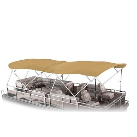 Eevelle 4 Bow Double Pontoon Bimini Top with Hardware 204in LONG, 54in ...