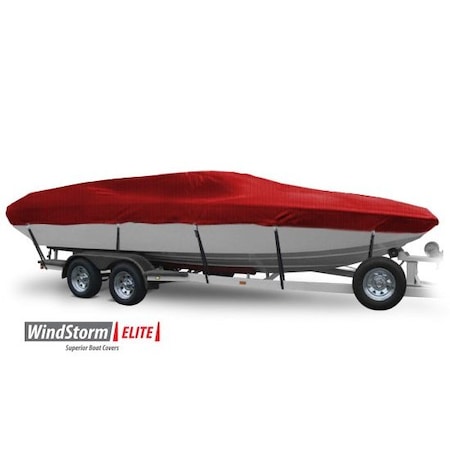 Eevelle Boat Cover PERFORMANCE BOAT w/ Outboard 22ft 6in L 102in W Red ...