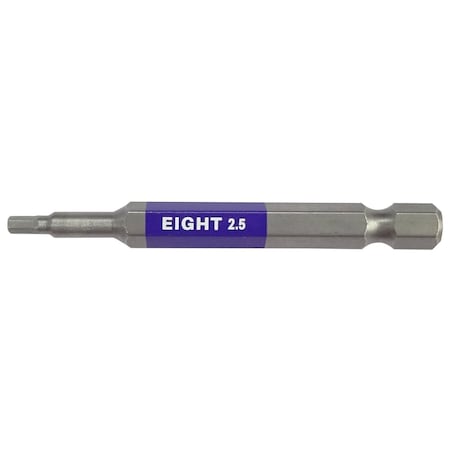 Eight Tool EX-IMPACT HIGH IMPACT HEX BIT 6.35MM SHANK 9MM GROOVE COLOR ...