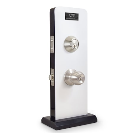 Premier Lock Entry Door Knob Combo Lock Set with Deadbolt Set of 3 ...