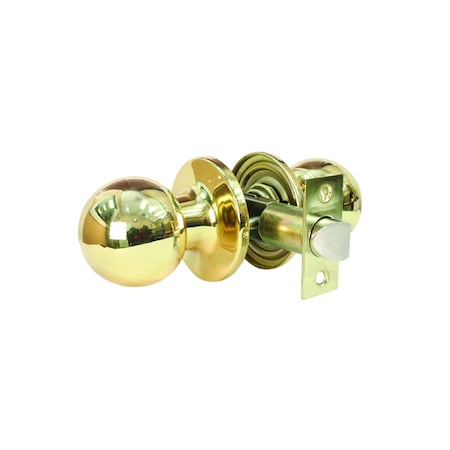 Premier Lock Passage Door Knob, Solid Brass PA03 | Zoro