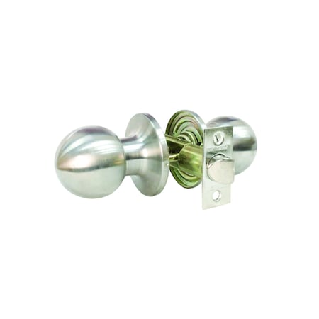 Premier Lock Passage Door Knob, Stainless Steel PA04 | Zoro