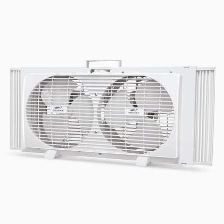 Proaira 9-inch Reversible Twin Window Fan, 2 Speed Control Extendable ...