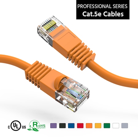 Bestlink Netware CAT5E UTP Ethernet Network Booted Cable - 50ft-Orange ...