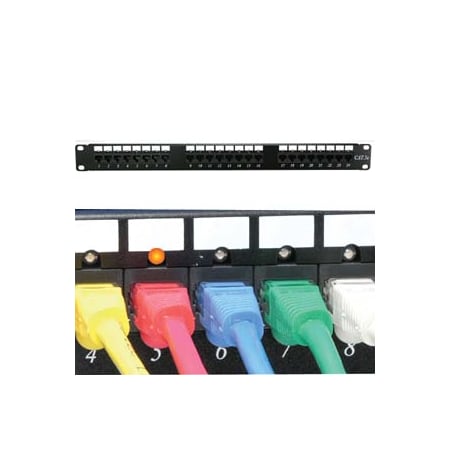 Bestlink Netware CAT6 110 Patch Panel 48-Port Rackmount w/LED Indicator ...