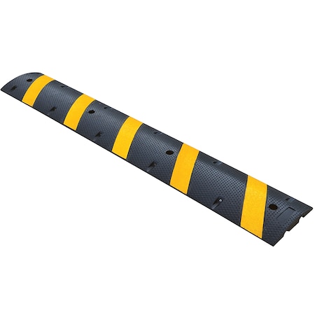 Electriduct Rubber Striped Speed Bump Strip- 6ft (SB-ED-STRIP-6FT) | Zoro