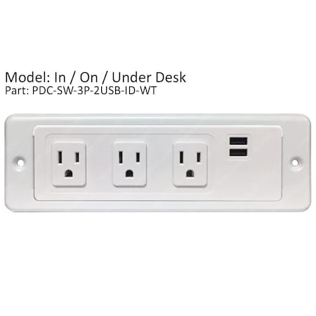 Electriduct Universal Desk Power Centers - AC Power, USB & DATA PDC-SW ...