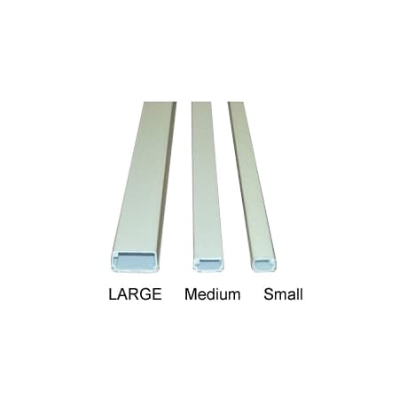 Electriduct Large Latching Cable Raceway (1125 Series)- 6ft- White- 20 ...