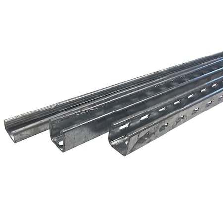 Electriduct Single Channel Strut, Half Slotted, 1-5/8 in x 13/16 in ...
