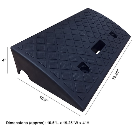 Electriduct Cable Ramp, 4 in H, 10-1/2 in L, 19-1/4 in W, 1 Channel ...